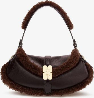 Ganni Sac B-Kat marron Port&eacute; &Eacute;paule - Pour Femme