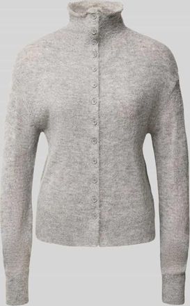 Gina Tricot Cardigan mit Alpaka-Anteil und Stehkragen