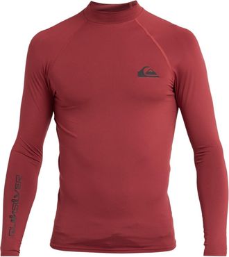Quiksilver Everyday UPF50 LS Surf-T-Shirt f&uuml;r Herren, Rot