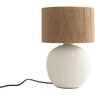 Rendez-Vous D&eacute;co Lampe en jute et papier blanc - NINA