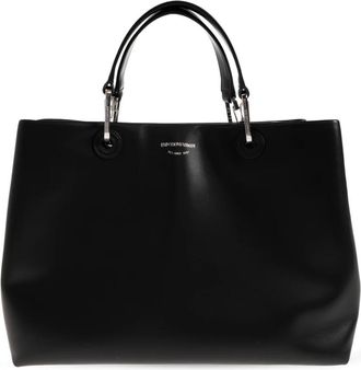 Emporio Armani Femme, Sacs, Noir, Taille: ONE Size Sac Shopper MyEA Medium en Cuir Nappa