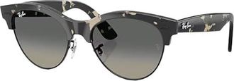 Oakley Clubmaster Way Lunettes de soleil unisexes, Gris Havane sur d&eacute;grad&eacute; noir/gris, 51 mm
