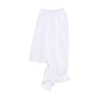 Comme Des Gar&ccedil;ons R&uuml;schenbesatz Midi-Rock - - Skirts - Damen - Wei&szlig; - S