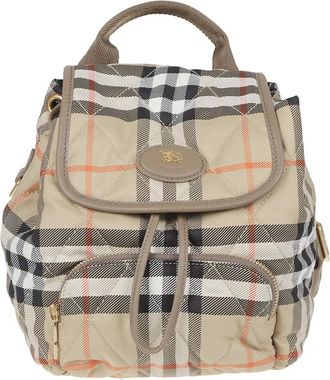 Burberry Femme, Sacs, Beige, Taille: ONE Size Mini Sac &agrave; Dos Horseshoe