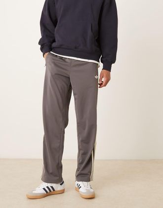 adidas Originals Firebird - Pantalon de surv&ecirc;tement - Anthracite et cr&egrave;me-Marron