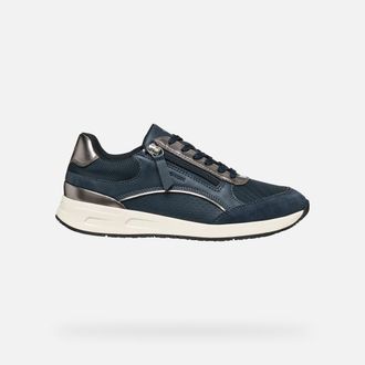 Geox Schuhe Bulmya Dame Marineblau/silber