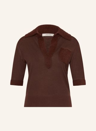 Dorothee Schumacher Dorothee Schumacher Strickshirt Merino Romance Aus Cashmere braun