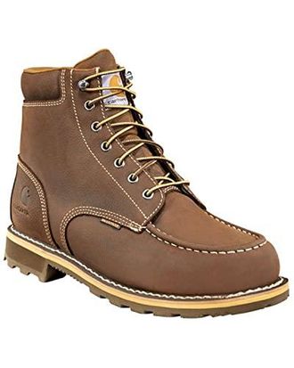Carhartt Work in Progress Pour Hommes Mens Traditional Welt 6 Waterproof MOC Toe Boot Cmw6197 Bottes de Travail Traditionnelles imperméables à Bout Mocassin 15,2 cm, Huile de B