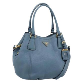 Prada Sac &agrave; main vintage doccasion - Femme - Pre-owned - Bleu - Taille: ONE Size