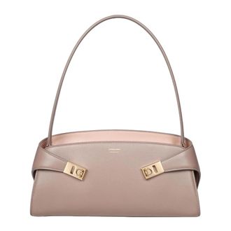 Ferragamo Hug Soft East-West Schultertasche - - Bags - Damen - Beige - ONE SIZE
