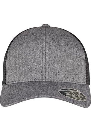 Flexfit Unisex 110 MESH Cap 2-Tone Baseballkappe, Melange Charcoal/Black, one Size