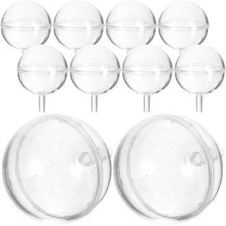 DOITOOL Schokoladenverpackungsbecher Transparent Kunststoff Bonbonhalter Rund 100 St&uuml;ck Selbstgemacht Blumenstrau&szlig; Zubeh&ouml;r