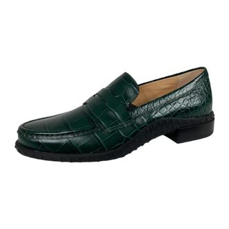 Tod's Gr&uuml;ne Precious Print Loafer Schuhe - - Shoes - Damen - Gr&uuml;n - 36 EU