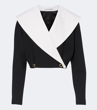 Alessandra Rich Zweireihige Jacke aus einem Wollgemisch