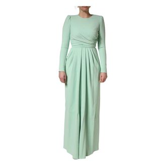 Dolce & Gabbana Femme, Robes, Vert, Taille: 36 FR Sheath Long Dress