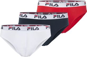 Fila Slip FILA MAN BRIEF, Herren, Gr. XXL, bunt (wei&szlig; navy rot), Jersey, Obermaterial: 95% Baumwolle, 5% Elasthan, unifarben, k&ouml;rpernah, Unterhosen Slip, m