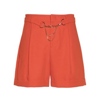 Liu Jo Femme, Shorts, Rouge, Taille: 38 FR Short Classique Mandarin en Polyester pour Femme