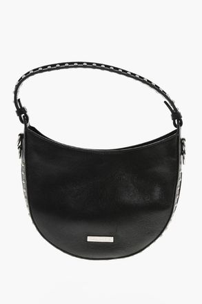 Dsquared2 Leather Hobo Bag with Studs Dsquared2