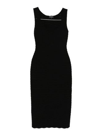 Emporio Armani Robe Au Genou - Noir