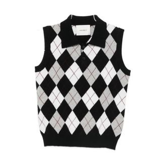 Lisa Yang &Auml;rmelloses Kaschmir-Poloshirt - - Knitwear - Damen - Schwarzk - S