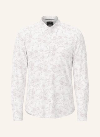 Joop Hemd Pit Slim Fit Mit Leinen braun