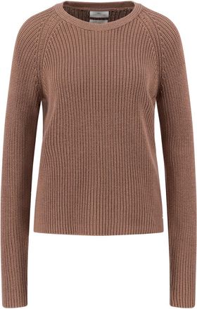 Fynch-Hatton Strickpullover aus Baumwolle mit Rundhalsausschnitt Cinnamon/XXL