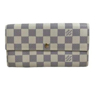 Louis Vuitton Portefeuille en tissu Pre-owned - Femme - Pre-owned - Blanc - Taille: ONE Size