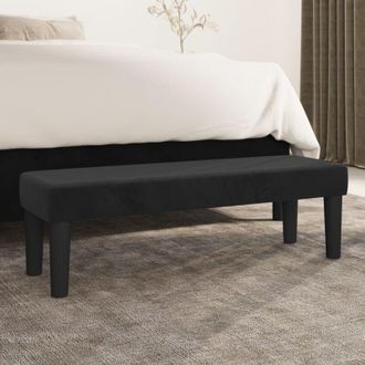 vidaXL Vidaxl - Banc Noir 100x30x30 cm Velours