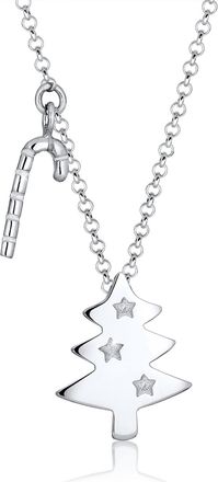 Elli Halskette Damen Tannenbaum Anhänger Verspielt aus 925 Sterling Silber