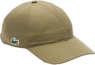 Lacoste Sport Diamond Casquette de baseball en taffetas, l&eacute;g&egrave;re, vert kaki, coupe classique r&eacute;glable