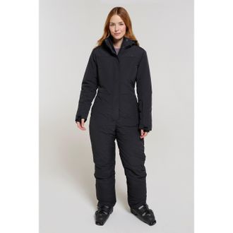 Mountain Warehouse Damen Skianzug Cloud, Abstrakt (Schwarz)