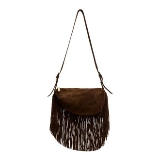 Ash Astrid Fringes Shoulder Bag - Femme - Sacs - Brun - Taille: ONE Size