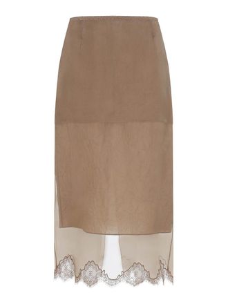 Carven Jupe Longue - Camel