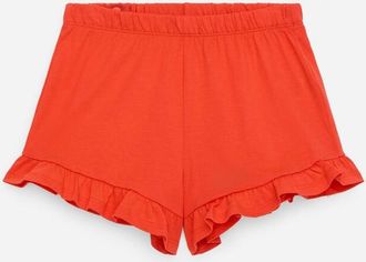 Arket Lockere Shorts Mit R&uuml;schen -Rot