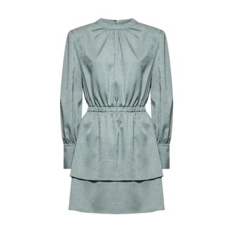 Silvian Heach Kleid mit geraffter Taille - - Dresses - Damen - Gr&uuml;n - S