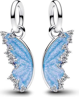 Pandora Moments Teilbarer Schmetterling Charm-Anhänger aus Sterling-Silber mit Zirkonia, Kompatibel ME und Moments, 794244C01