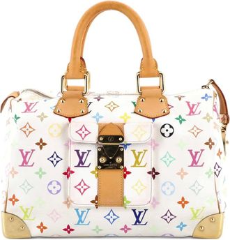 Louis Vuitton Speedy Handbag Monogram Multicolor 30 satchel - Wei&szlig;