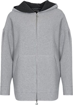 Max Mara Femme, Sweatshirts et sweats &agrave; capuche, Gris, Taille: 38 FR Sottile Jacket