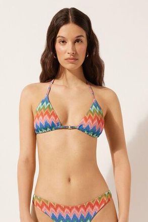 Calzedonia Triangel-bikinioberteil Elegant Chevron Multifarben