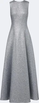 Emilia Wickstead Robe longue Nodin en tweed