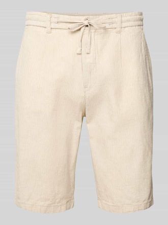 Lindbergh Bermudas aus Leinen-Mix mit seitlichen Eingrifftaschen