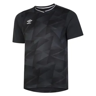 Umbro Triassic Trikot f&uuml;r Herren kurz&auml;rmlig (Schwarz/Kohlen-Schwarz)