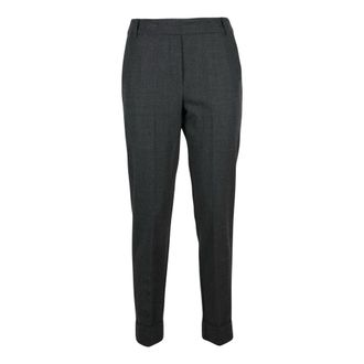 Kiltie Tapered Hosen - - Trousers - Damen - Grau - L