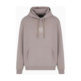 A|X Armani Exchange SweaT-shirt &agrave; capuche Icon Logo - Homme - Sweatshirts et sweats &agrave; capuche - Brun - Taille: S