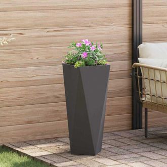 vidaXL vidaXL Jardini&egrave;re Noir 30 x 30 x 75 cm Acier
