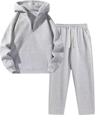 Generic Costume Pour Femme, Sweat &Agrave; Capuche Manches Longues Et Pantalon De Jogging 2 Pi&egrave;ces, Mode Et Confortable, Combinaison De Fitness Decontract&eacute; Couleur U