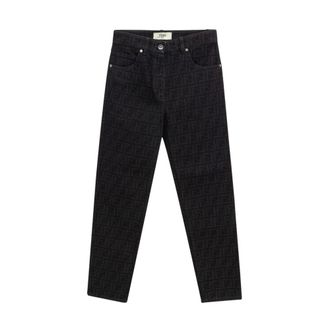 Fendi Damen, Jeans, Schwarzk, 2XSGröße