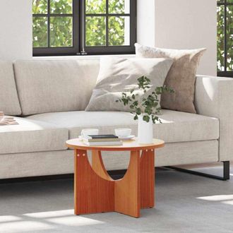 vidaXL Vidaxl - Couchtisch Wachsbraun 50 x 50 x 35 cm Massivholz Kiefer