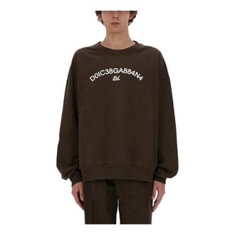 Dolce & Gabbana Herren, Sweatshirts & Hoodies, Braun, SGr&ouml;&szlig;e