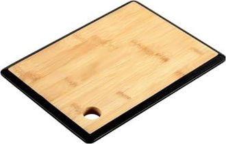 KESPER | Schneidbrett, Material: Bambus, Ma&szlig;e: 27 x 19 x 1,5 cm, Farbe: Braun, Schwarz | 58270